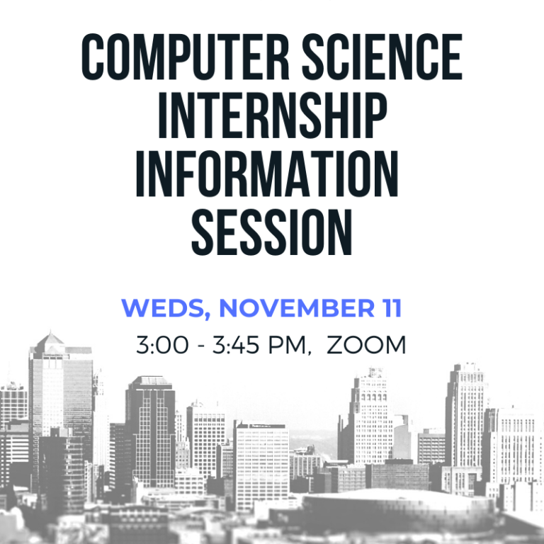 Fall 2020 Internship Information Session | Department of Computer Science